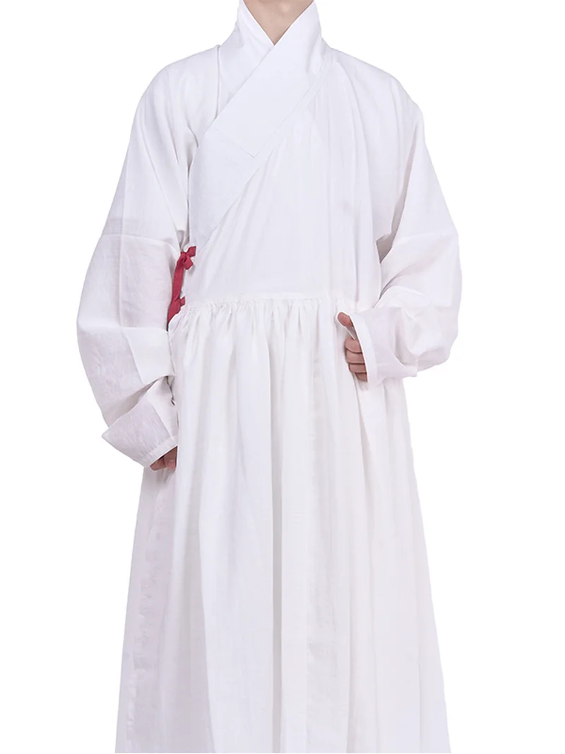 Ming Dynasty Hanfu Cross-Collar Inner Robe Unisex - Hanfu Way ...